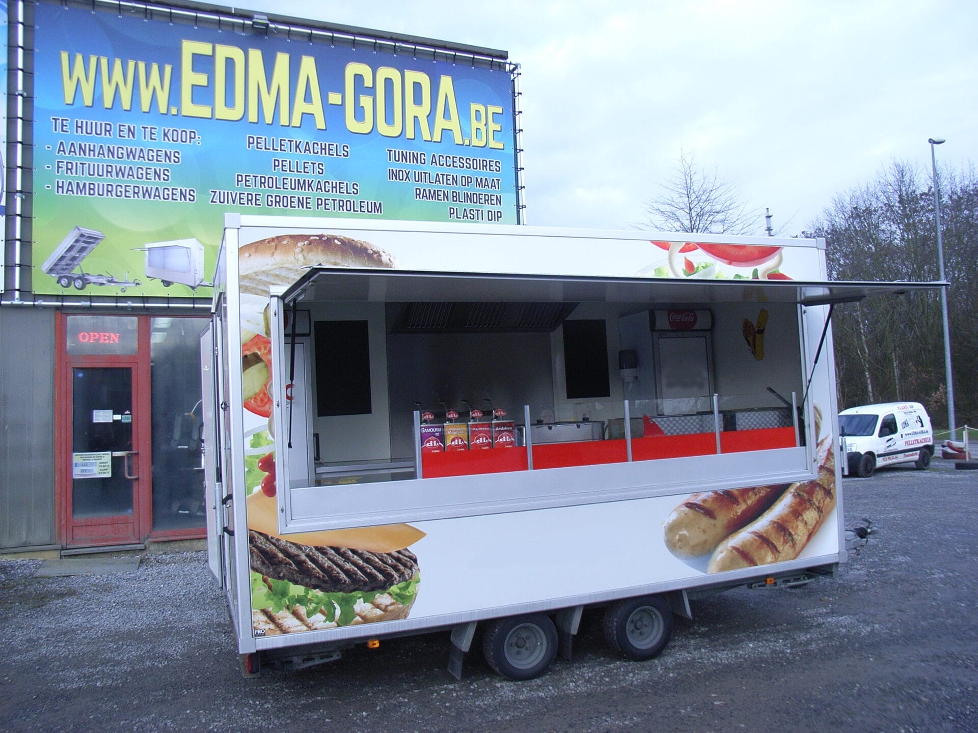 Snackwagen, Frituurwagen, Hamburgerwagen, Hot-Dogwagen - Edma Industrie nv